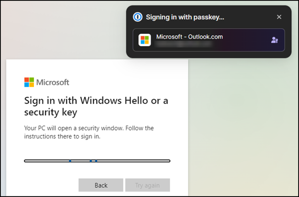 Passkey with Microsoft account (and 1Password) | Topedia Blog