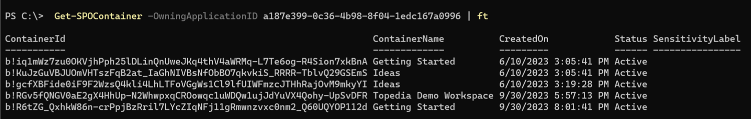 Get Loop Workspaces via PowerShell | Topedia Blog Get Loop Workspaces via PowerShell | Topedia Blog