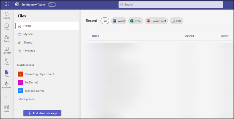 OneDrive in Teams replaces the files app | Topedia Blog