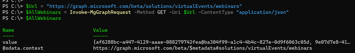 Get Teams Webinars via Microsoft Graph | Topedia Blog