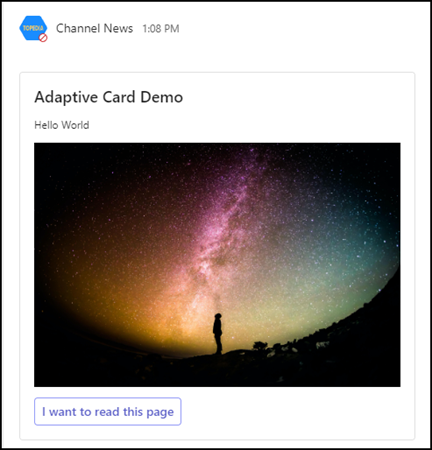 Publish an Adaptive Card in a Teams channel (with PowerShell) | Topedia ...