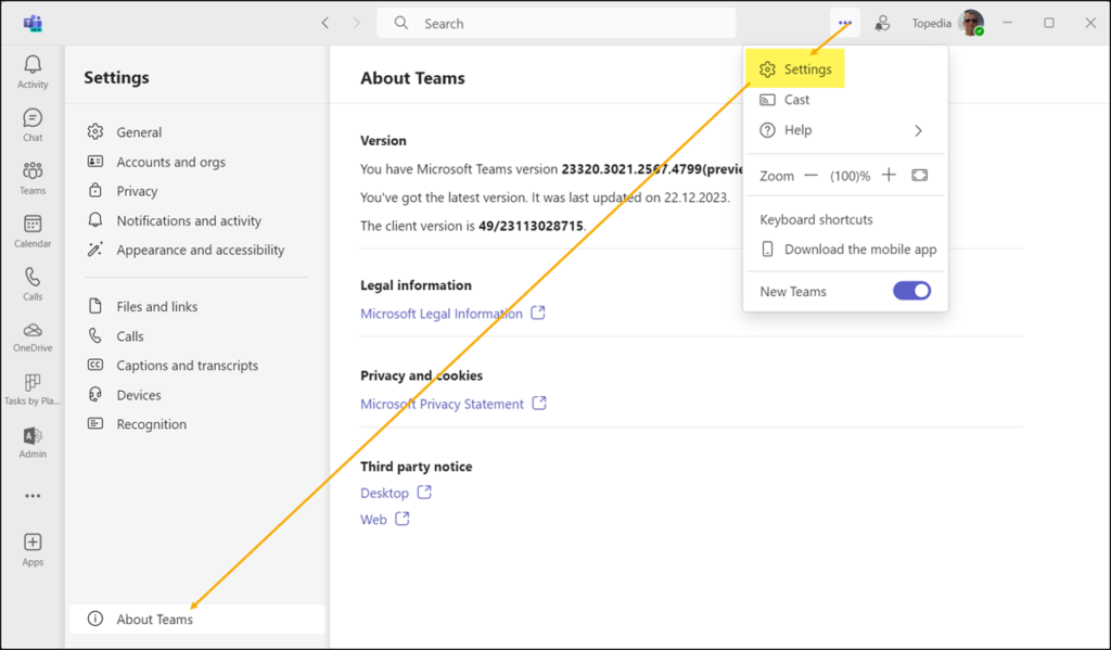 Teams Client must be updated by March 2024 | Topedia Blog