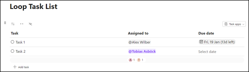 Information About Task Lists In Loop Workspaces Topedia Blog