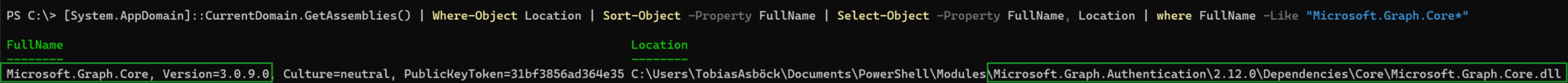 Invoke-MgGraphRequest with error "Microsoft.Graph.Core, Version=1.25.1 ...