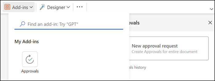 Approvals App in Word | Topedia Blog