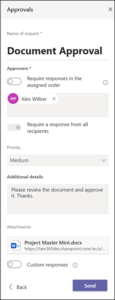 Approvals App in Word | Topedia Blog