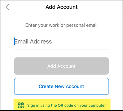 Login with a QR code in Outlook Mobile (for Entra ID accounts ...