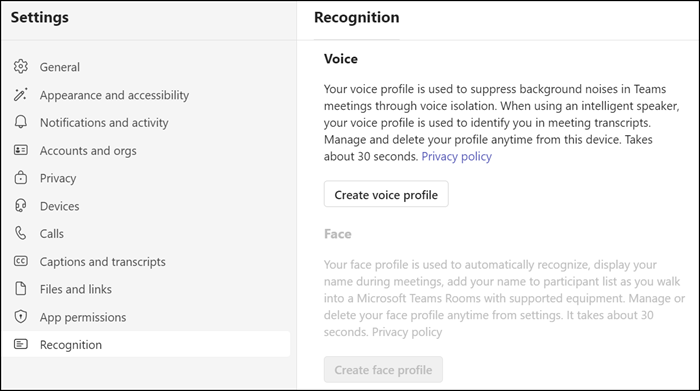 New Teams AI Policy for biometric profiles | Topedia Blog
