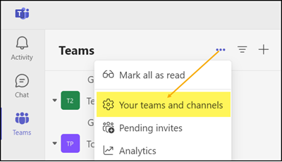 Updated Teams and Channels view | Topedia Blog