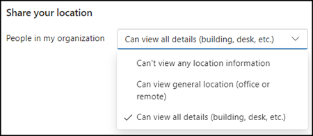 New work location sharing options in the Outlook calendar | Topedia Blog