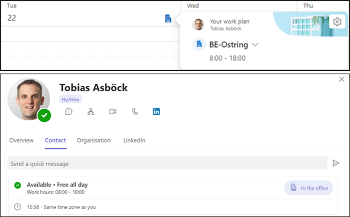 New work location sharing options in the Outlook calendar | Topedia Blog