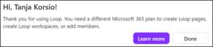License update for Microsoft Loop and Loop Workspaces | Topedia Blog