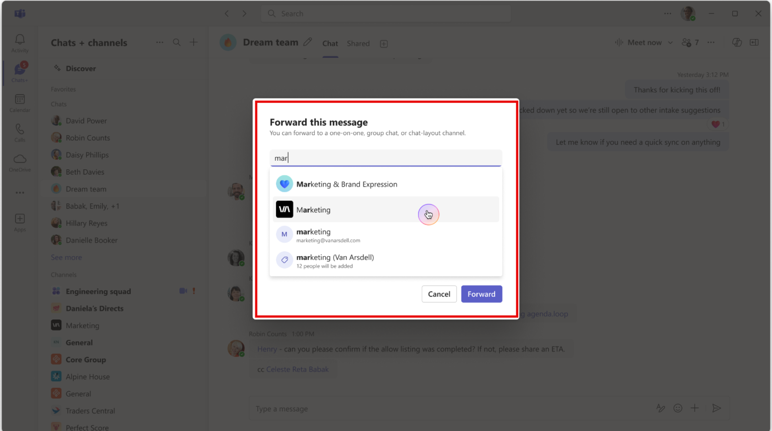 Forward Teams messages to and from channels | Topedia Blog