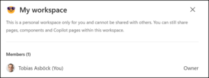 New Personal Workspaces in Microsoft Loop | Topedia Blog