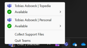 Enhancements for the Microsoft Teams tray icon in the Windows taskbar ...