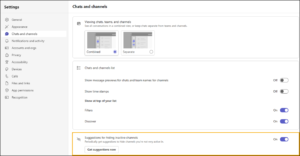 Changes for hiding inactive Teams channels | Topedia Blog