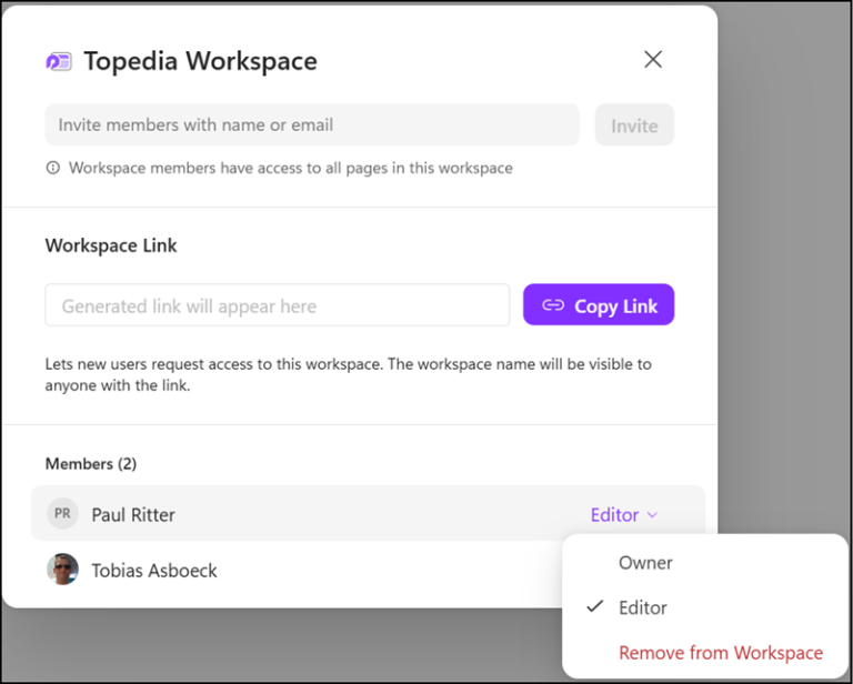 Promote multiple Members to Owners in Loop Workspaces | Topedia Blog