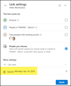 Differences between "Copy link" and "Send" when sharing content in ...