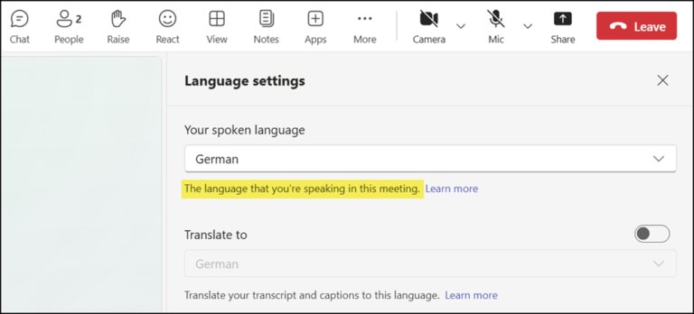 How to use the new multilingual speech recognition feature in Teams ...