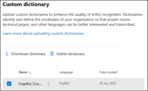 Custom dictionaries for meeting transcripts in Teams | Topedia Blog