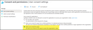 Configuring a custom app consent policy in Entra ID using Microsoft ...