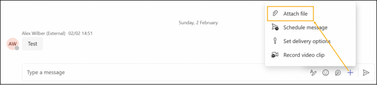 Attach/share files in Teams chats with external users | Topedia Blog