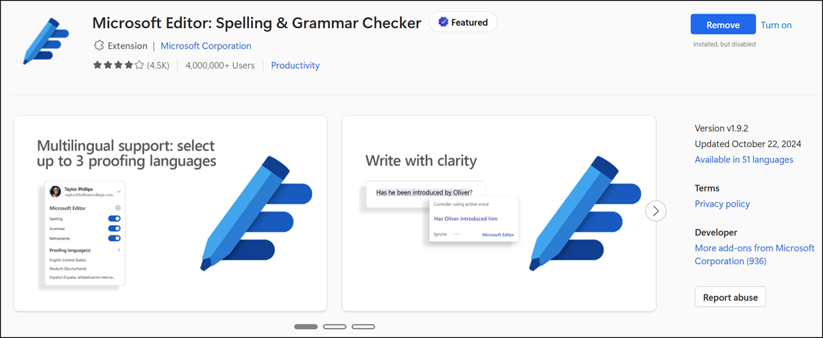 Microsoft Editor browser extensions for Edge and Chrome will be retired ...