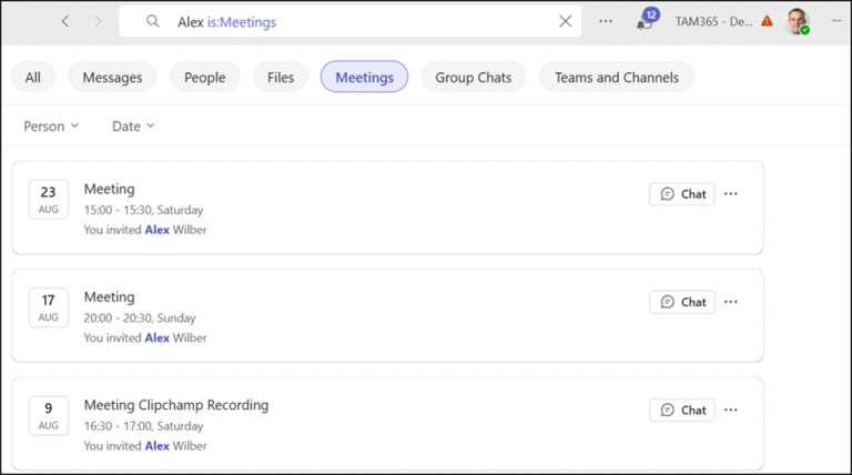 Enhanced Meeting Search in Teams for Windows and Mac | Topedia Blog