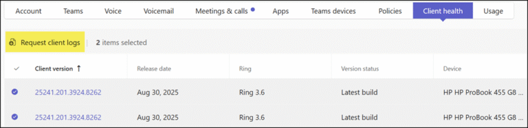 Admins can now remotely collect Teams diagnostic logs from users ...