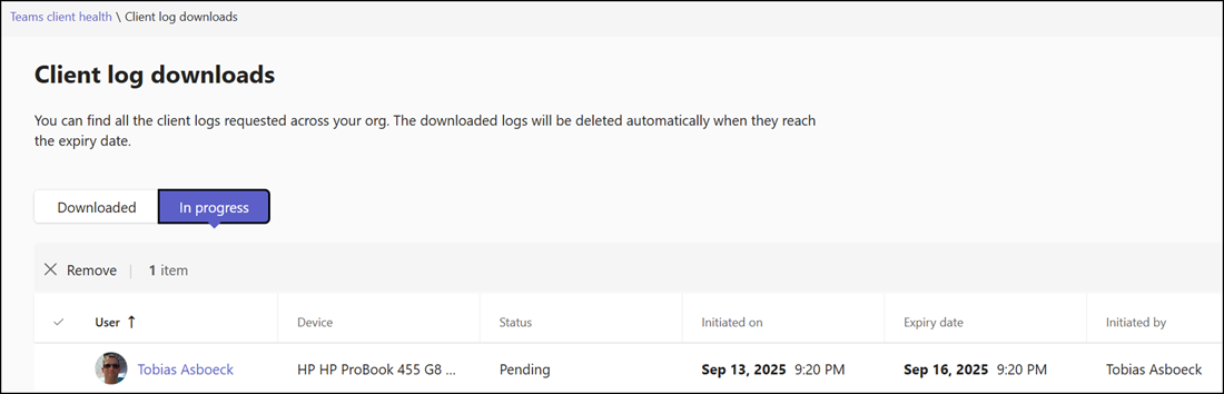 Admins can now remotely collect Teams diagnostic logs from users ...