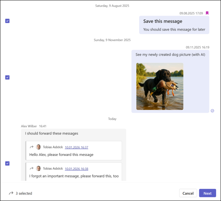 Forward multiple messages in Teams chats and channels | Topedia Blog