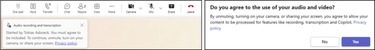 Explicit recording consent for VoIP calls in Microsoft Teams | Topedia Blog