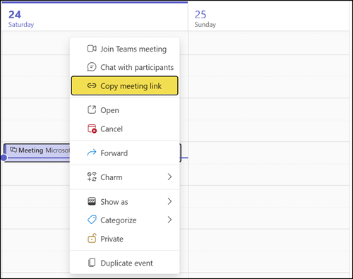 Teams meeting invitations now display the full URL instead of a "Join ...
