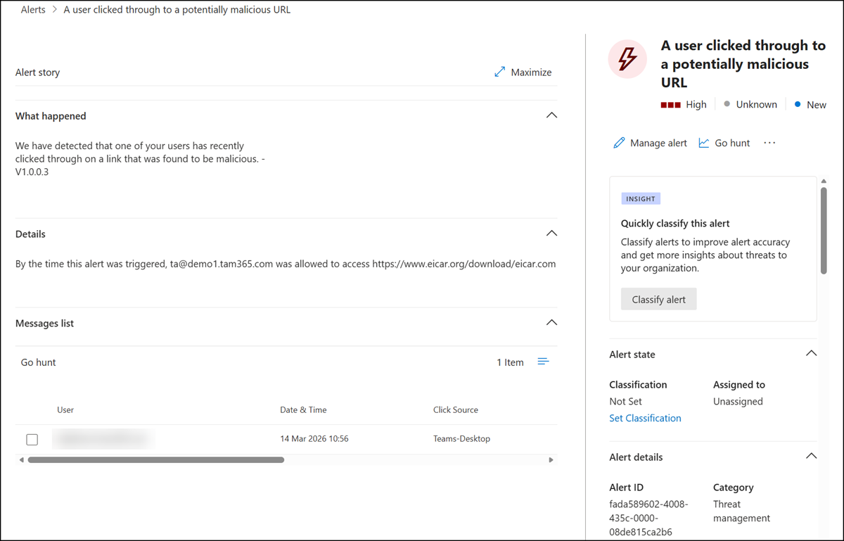Defender for Office 365 now alerts on malicious URL clicks in Microsoft ...