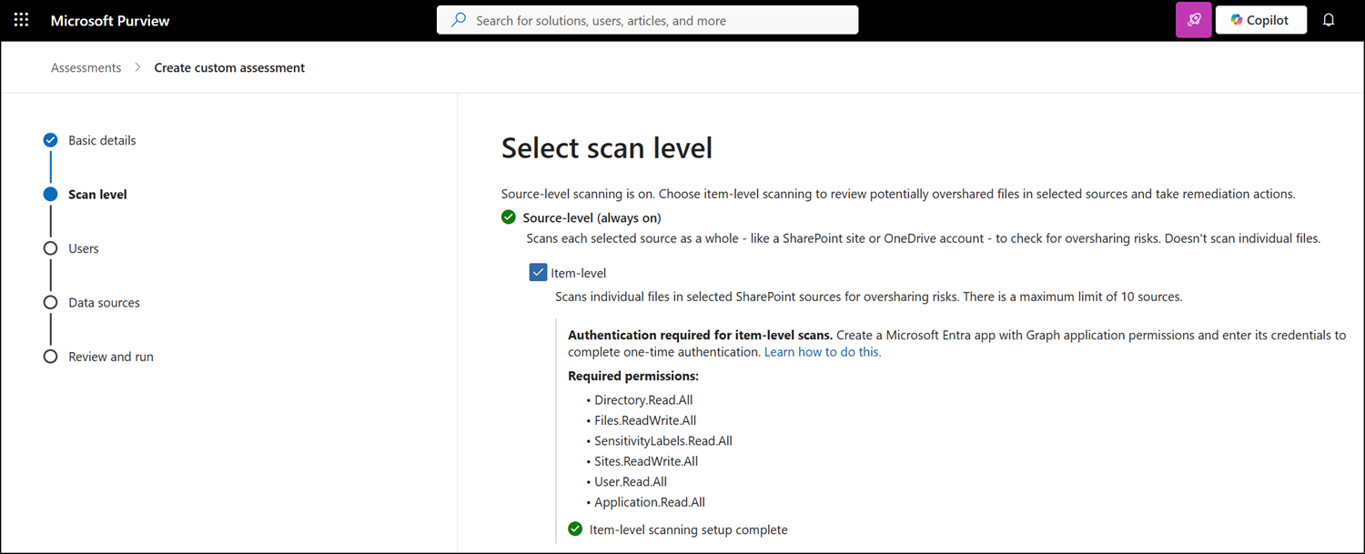 Running a Custom Data Risk Assessment for SharePoint and OneDrive files ...