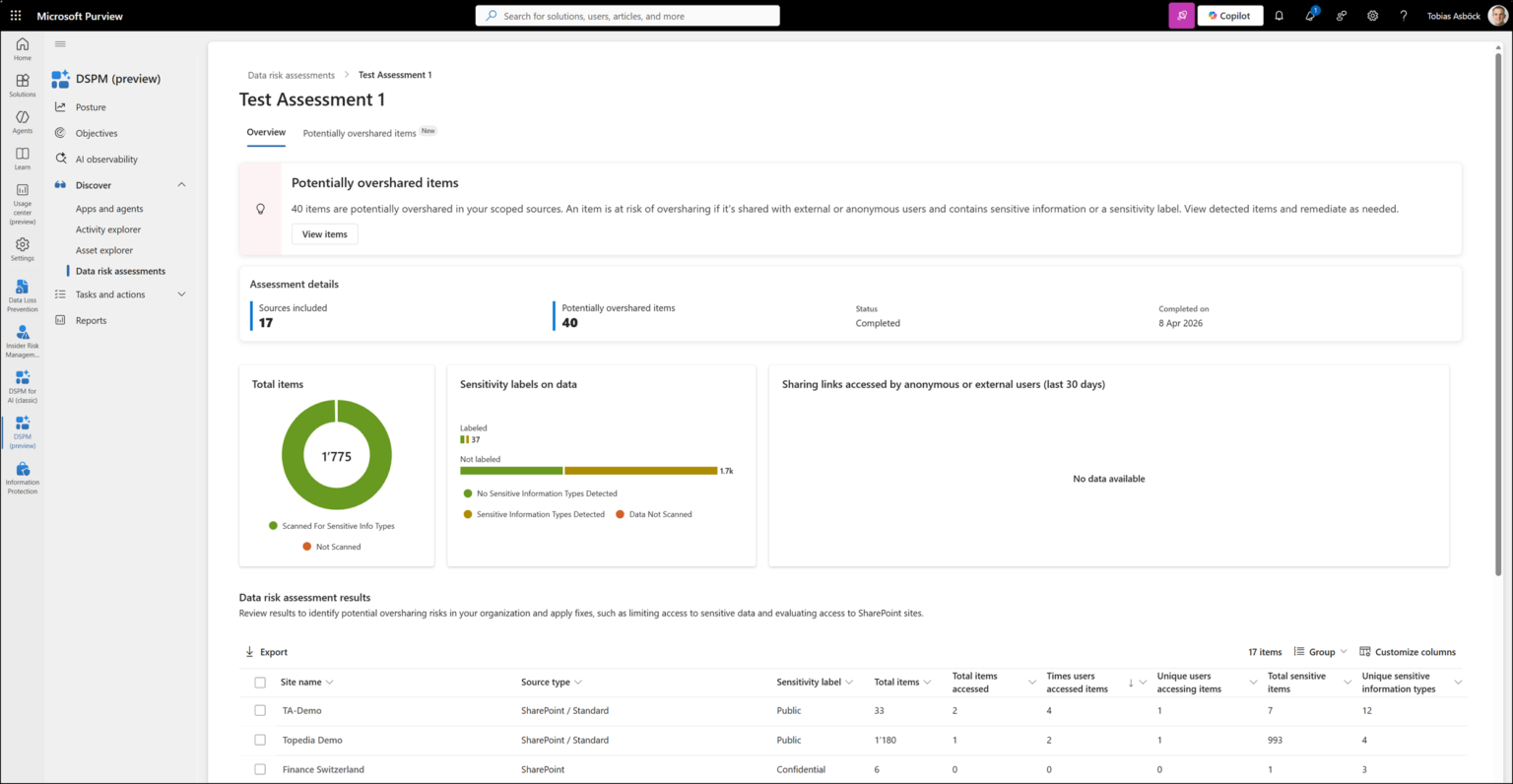 Running a Custom Data Risk Assessment for SharePoint and OneDrive files ...